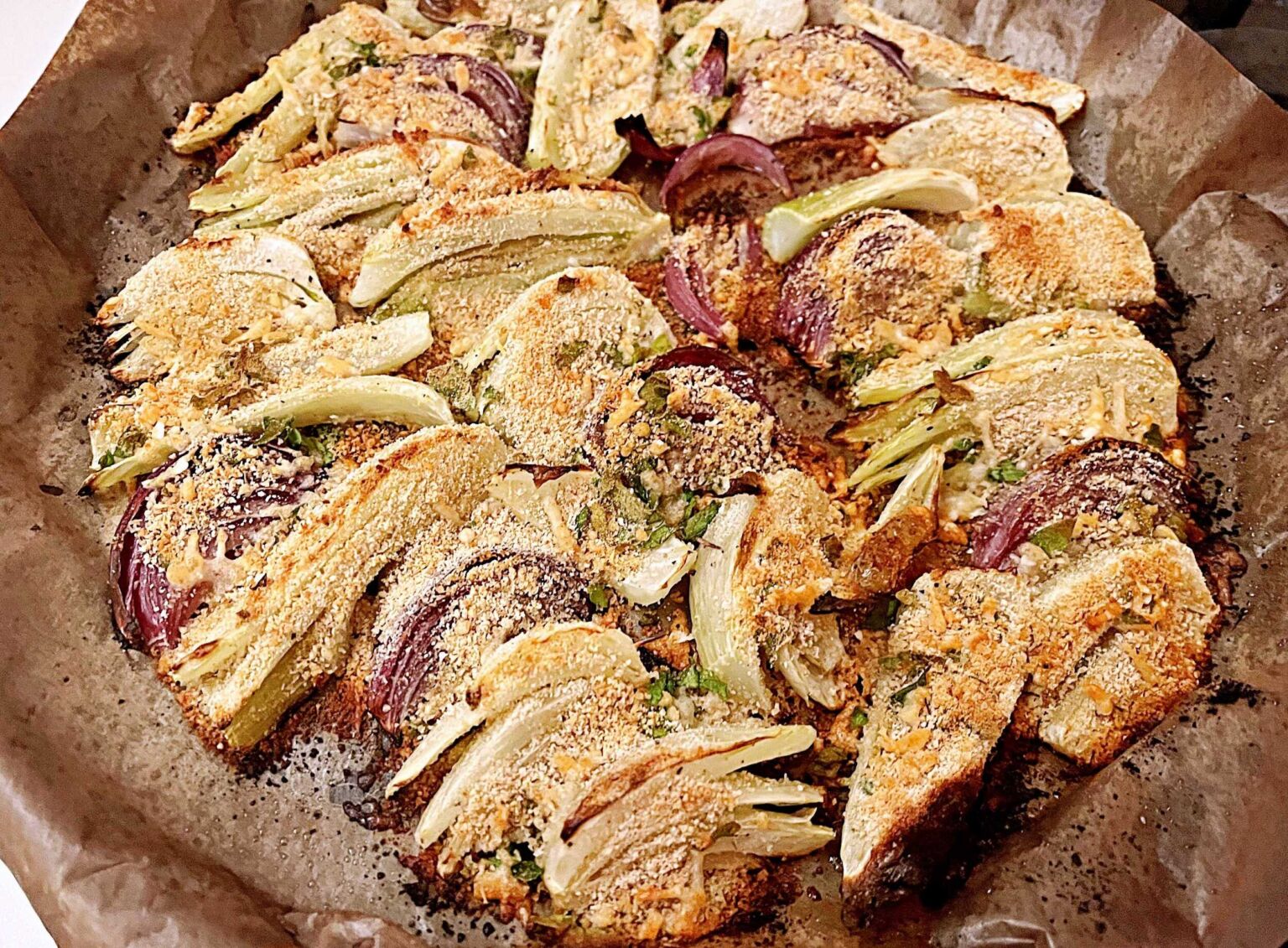 Roasted Fennel with Parmigiano Reggiano Breadcrumbs - Feasting on Italy
