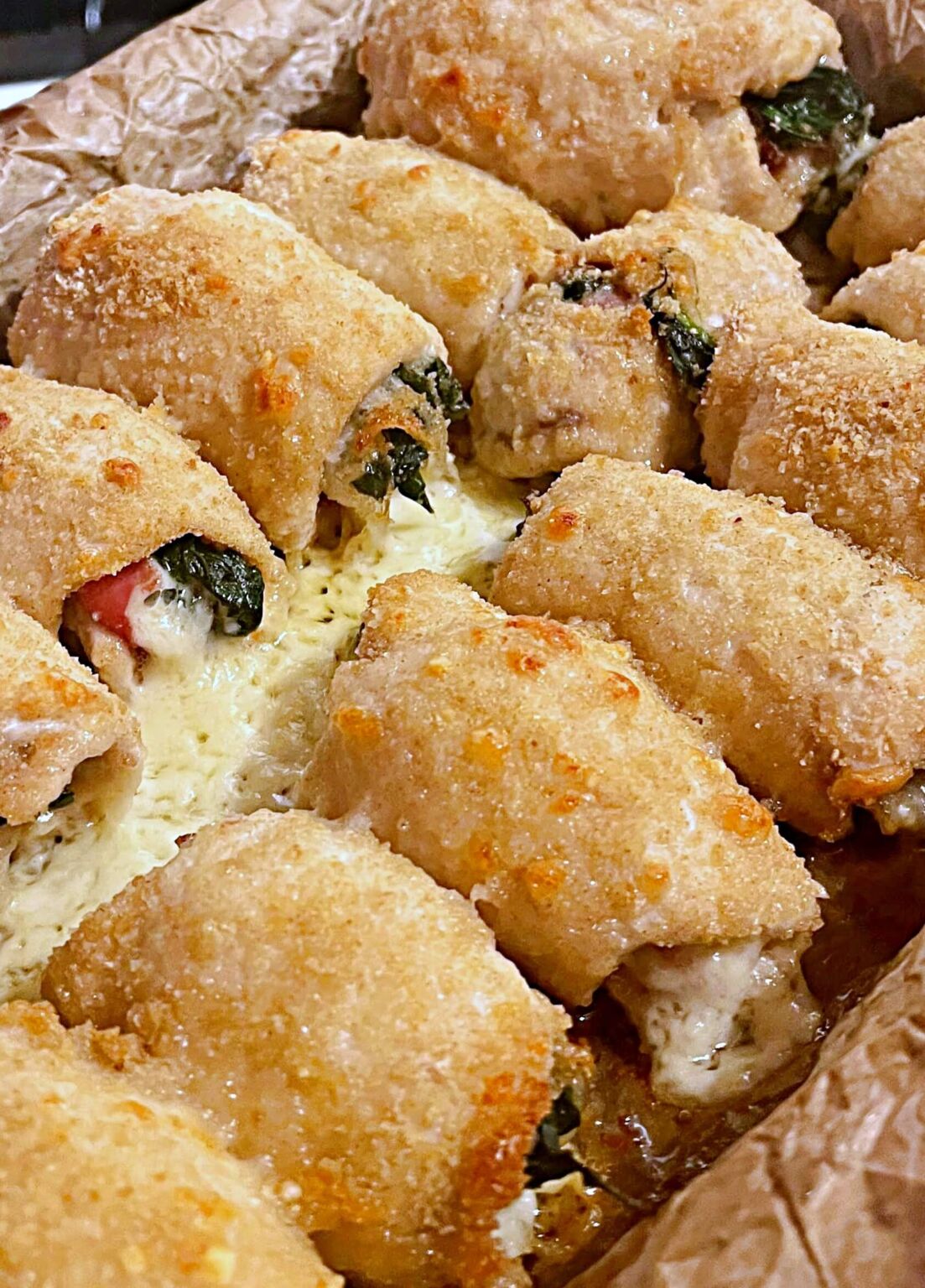 Chicken Involtini with Spinach, Speck, and Asiago - Feasting on Italy