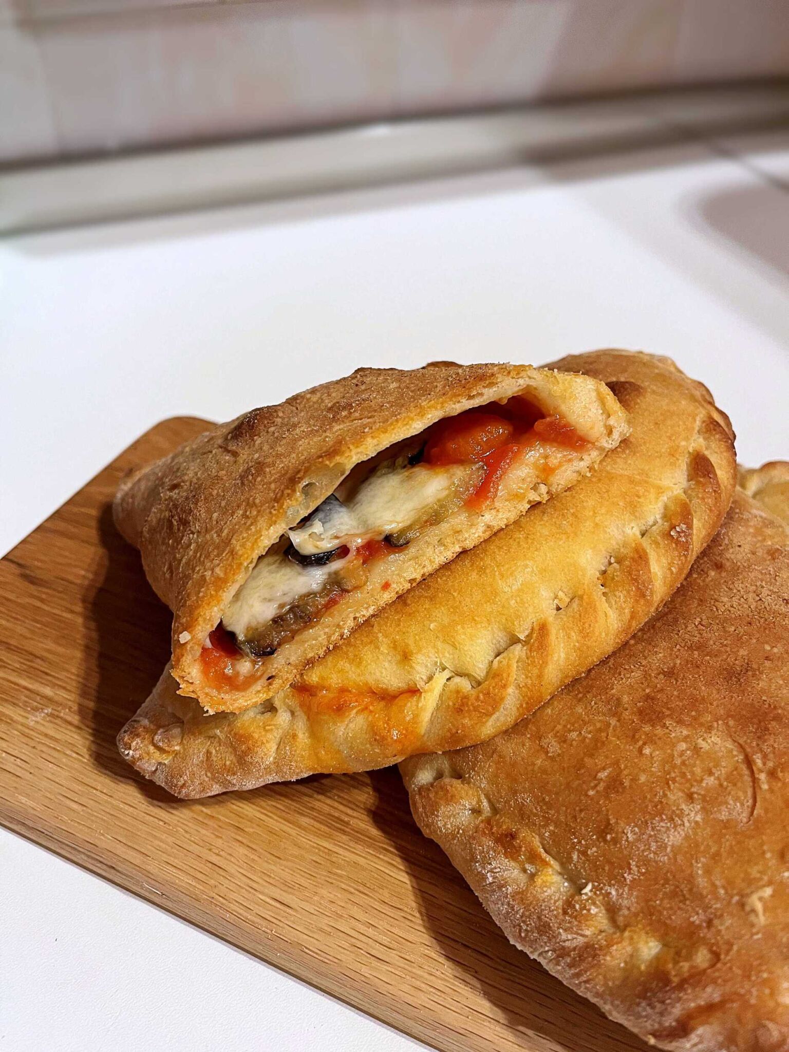 Eggplant Calzone - Feasting on Italy